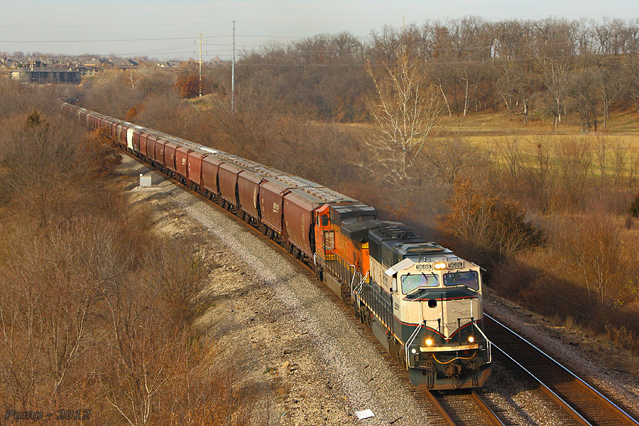Westbound BNSF Empty Grain Train